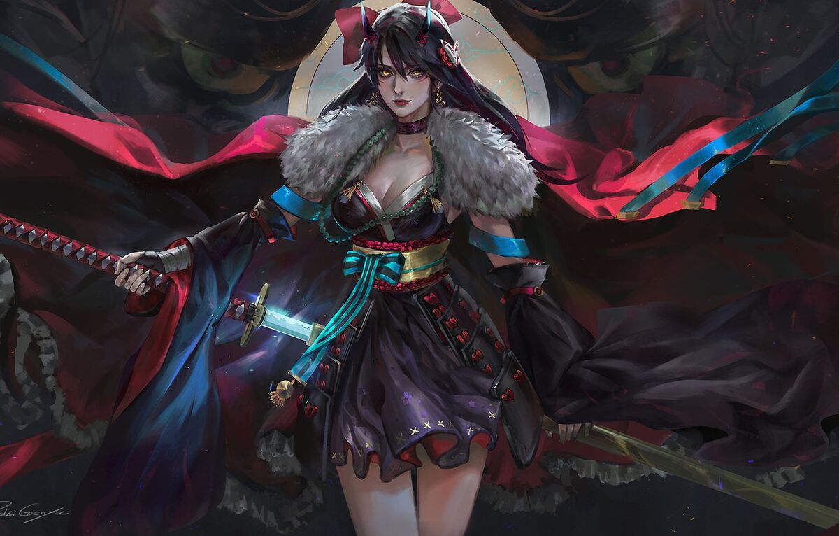 Blue Fire Katana Demon Knight Archive Of The Celestial Han Empire
