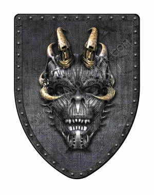 Demon Face Shield | Archive of the Celestial Han Empire Wiki | Fandom