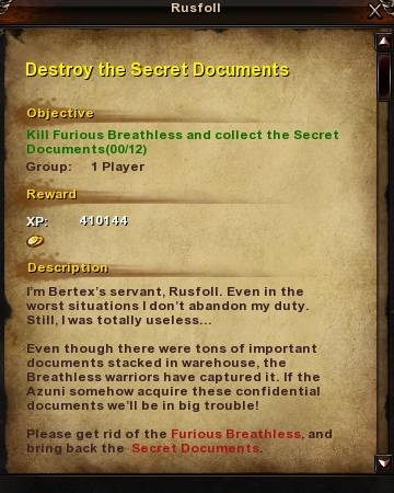 Destroy the Secret Documents | Archlord 2 Wiki | Fandom