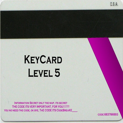 KeyCard Level 5 | Area 51: The Next Generation Wiki | Fandom