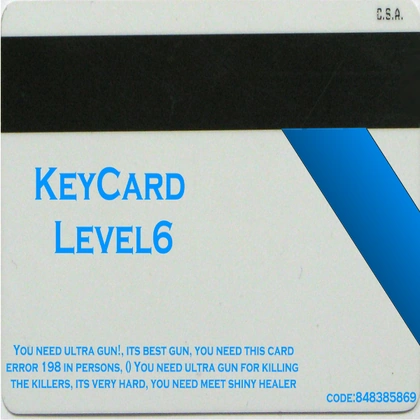 KeyCard Level 6 | Area 51: The Next Generation Wiki | Fandom