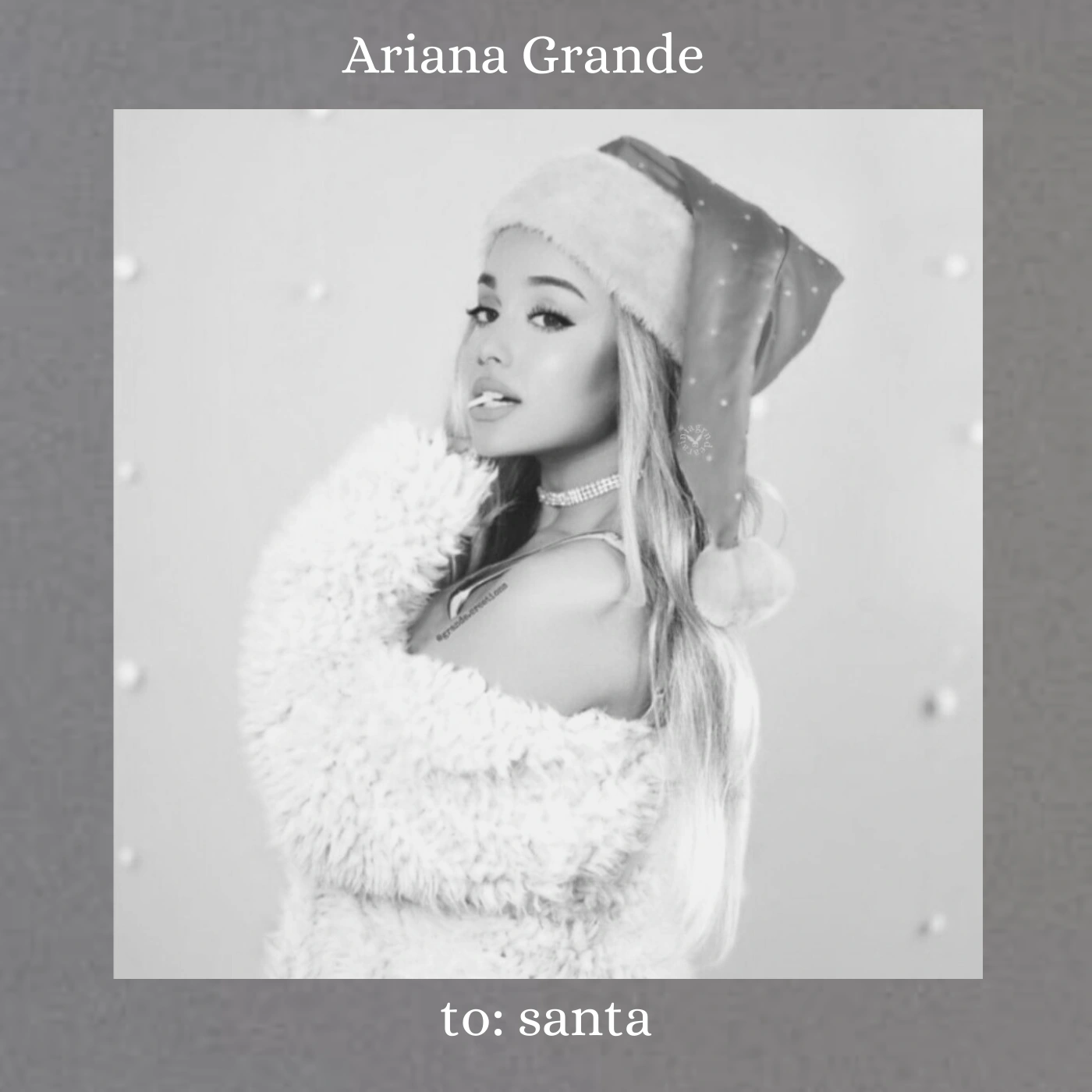Ariana Grande Santa Tell Me Album Cover