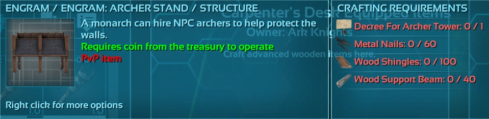 Archer Stand | ARK: Survival Plus Wikia | Fandom