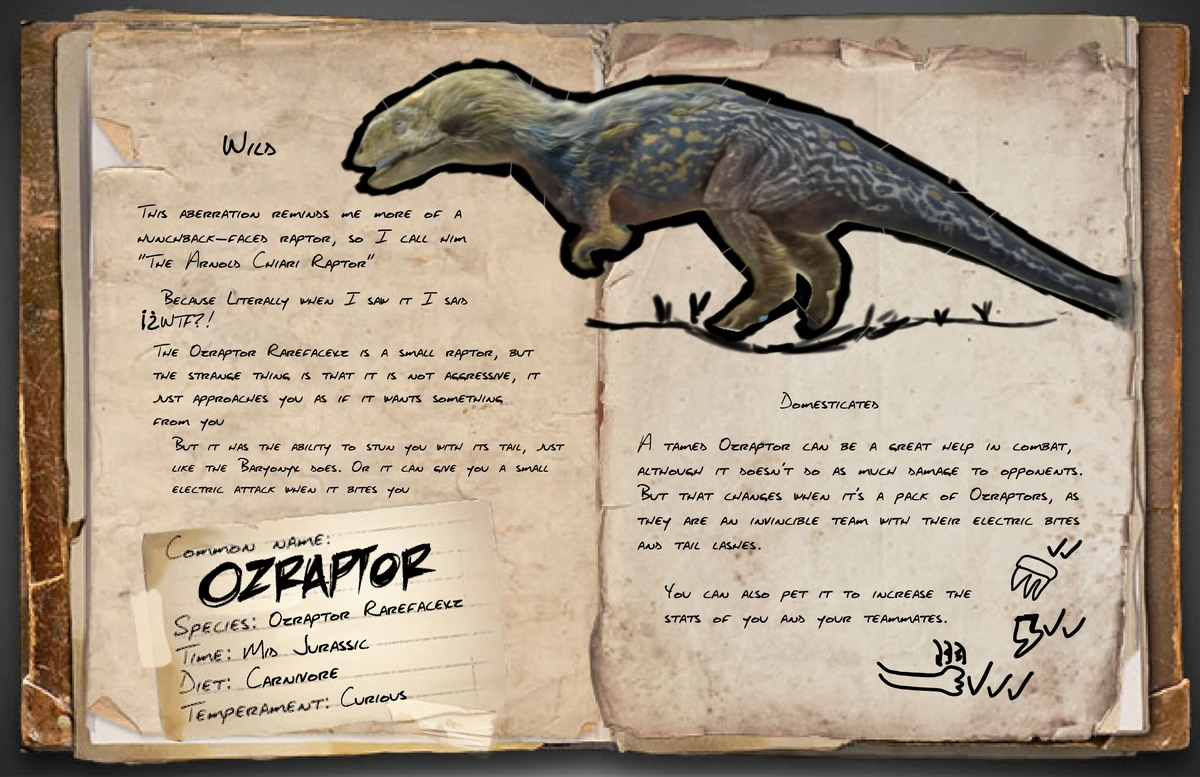 Ozraptor (Anthropolyptic Creature) | Ark Survival Evolved Fanon Wiki ...