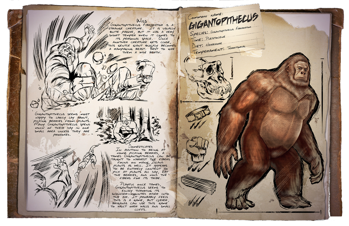 Гигантопитек Ark Survival Evolved вики Fandom