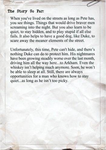 "Ashcan" Pete | Arkham Horror (Second Edition) Wiki | Fandom