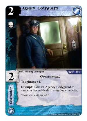 Agency Bodyguard | Arkham Horror Files Wiki | Fandom