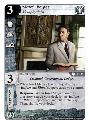 Josef Meiger | Arkham Horror Files Wiki | Fandom