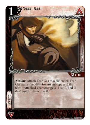 Tear Gas | Arkham Horror Files Wiki | Fandom