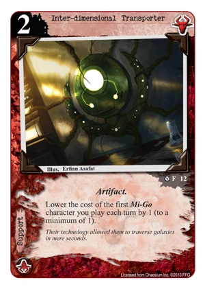 Inter-dimensional Transporter | Arkham Horror Files Wiki | Fandom