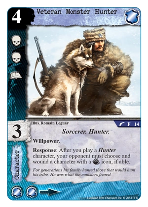 Veteran Monster Hunter | Arkham Horror Files Wiki | Fandom