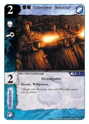 Undercover Security | Arkham Horror Files Wiki | Fandom