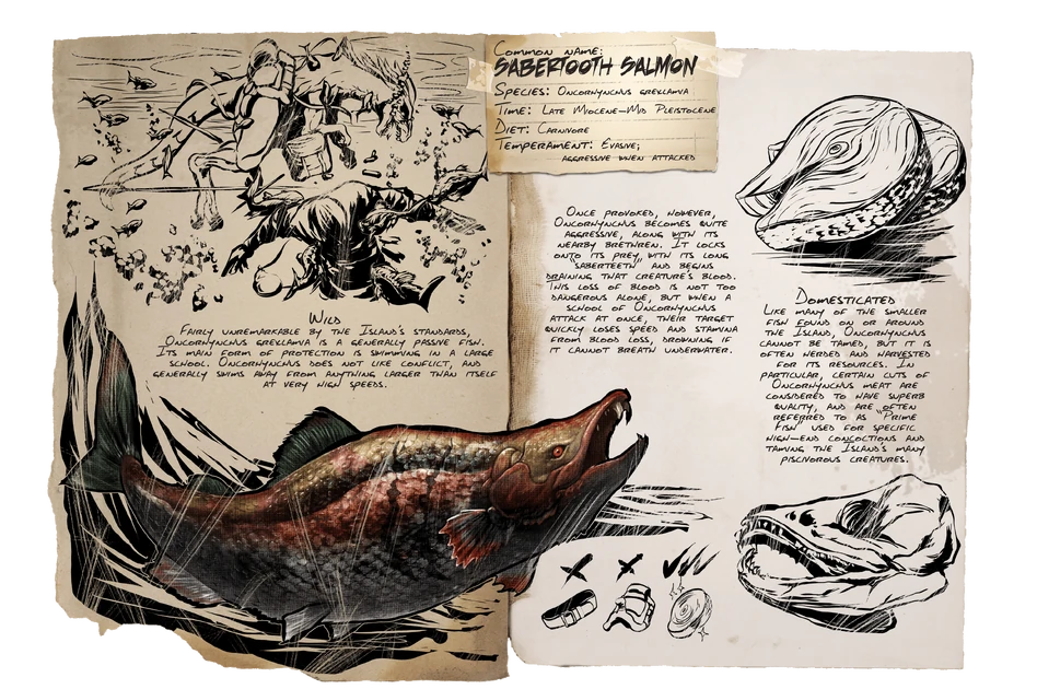 Sabertooth Salmon - ARK: Survival Evolved Wiki