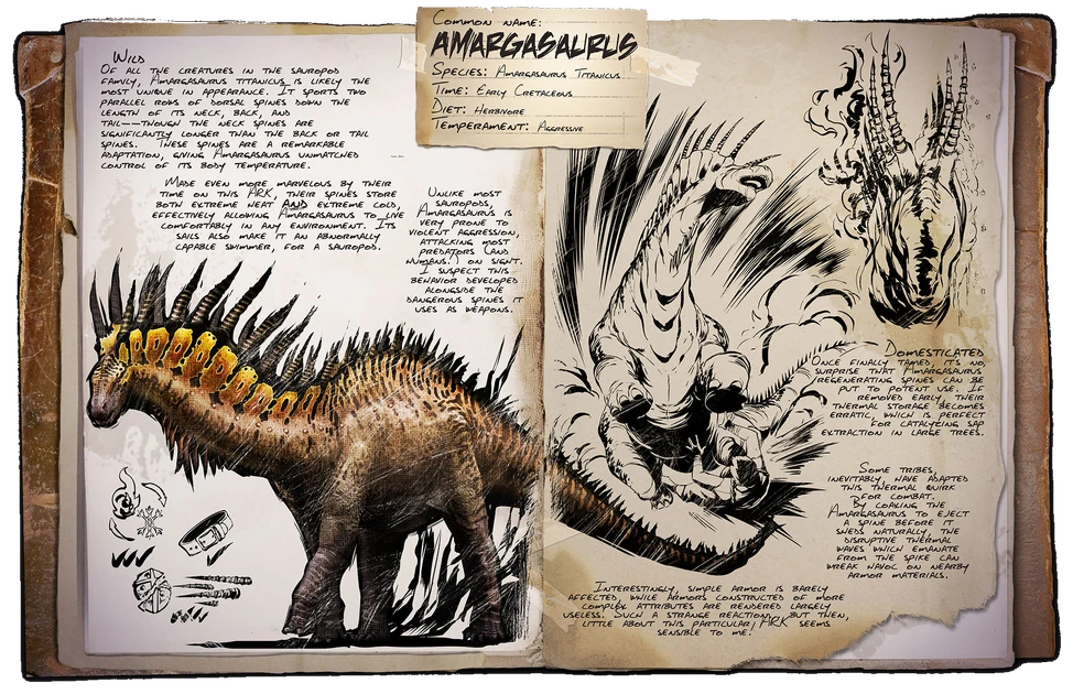Amargasaurio - Wiki de ARK: Survival Evolved