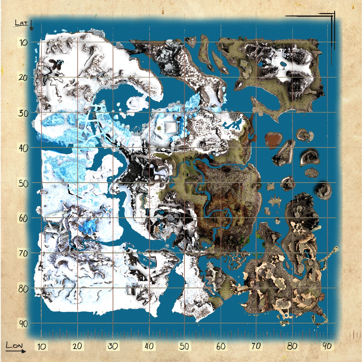 Mod:Resource Map (Antartika) - ARK: Survival Evolved Wiki