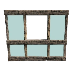 Lumber Glass Windowframe (Primitive Plus) - ARK: Survival Evolved Wiki