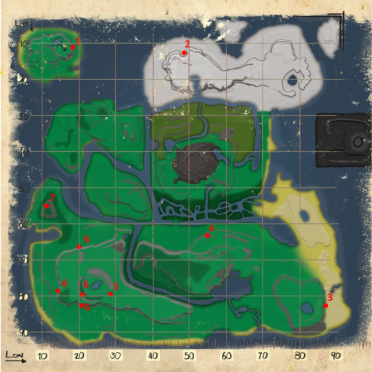 Mod:Resource Map (The Volcano) - ARK: Survival Evolved Wiki
