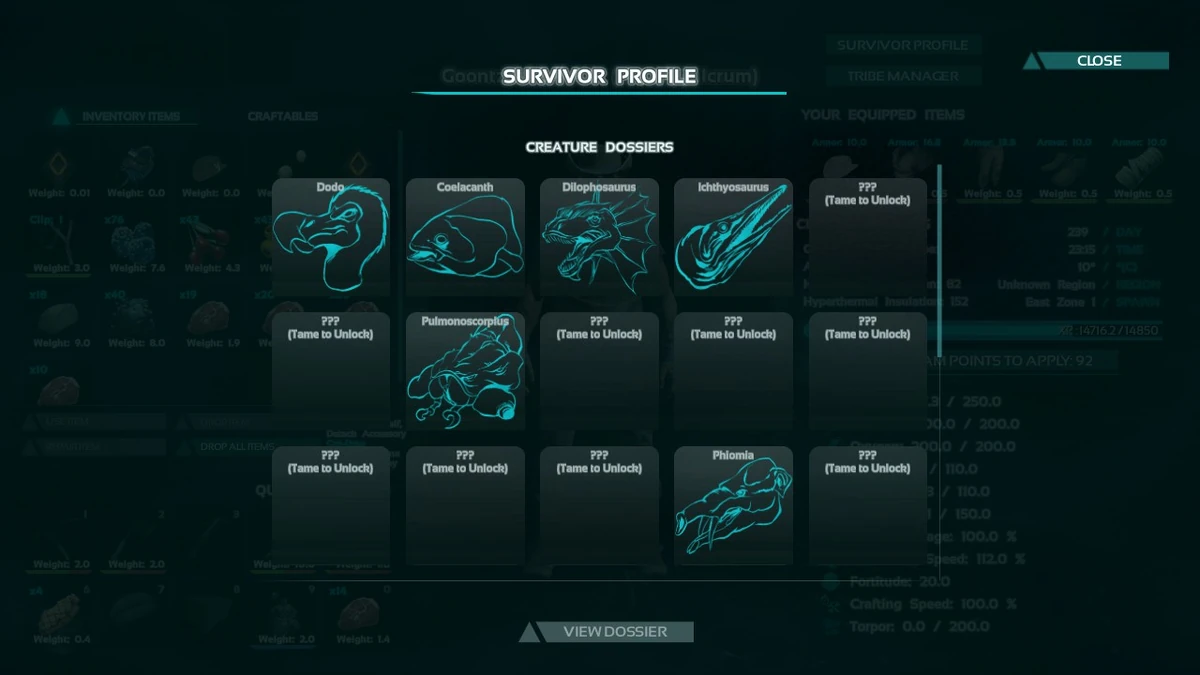 Survivor Profile - ARK: Survival Evolved Wiki