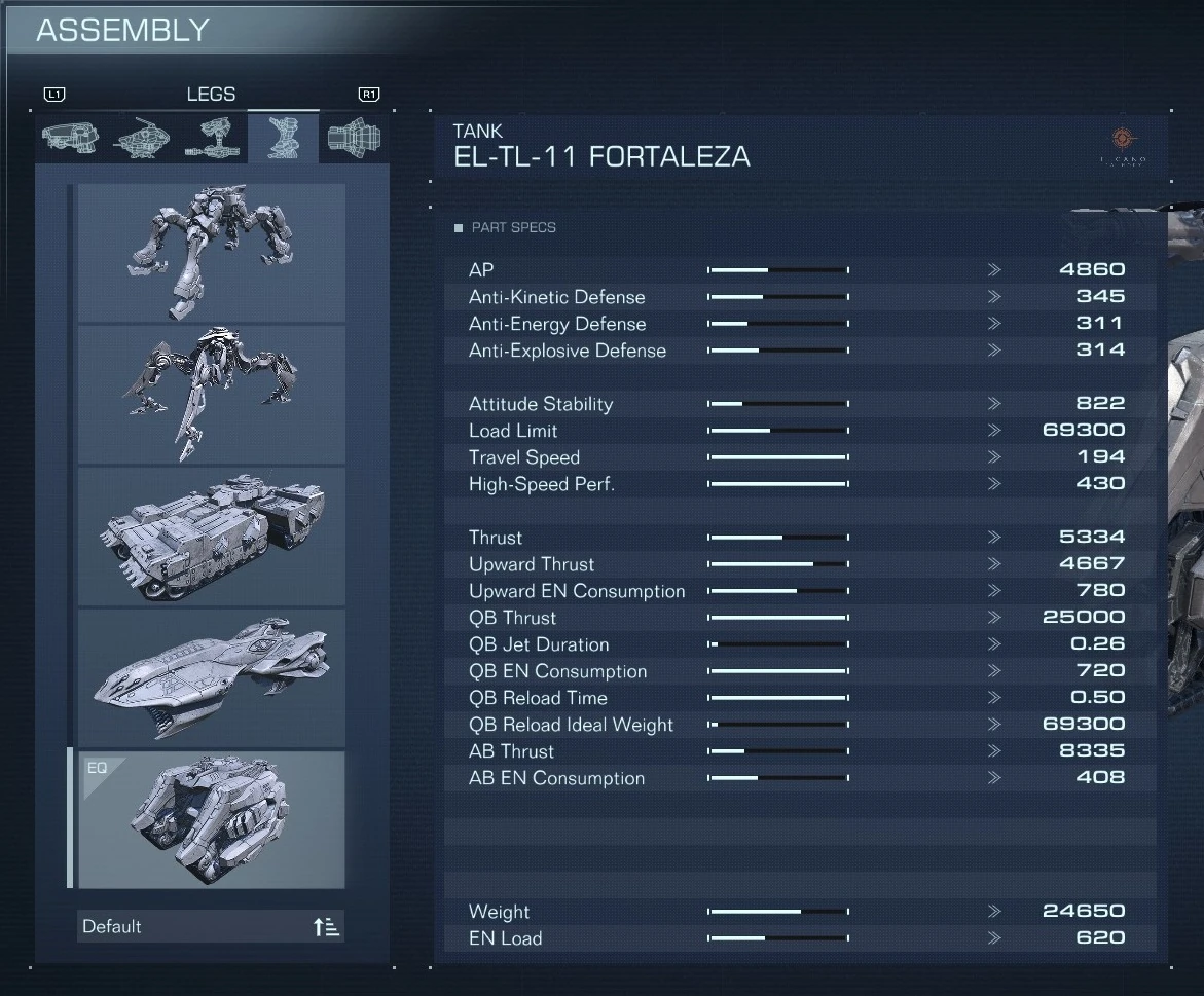 EL-TL-11 FORTALEZA | Armored Core Wiki | Fandom