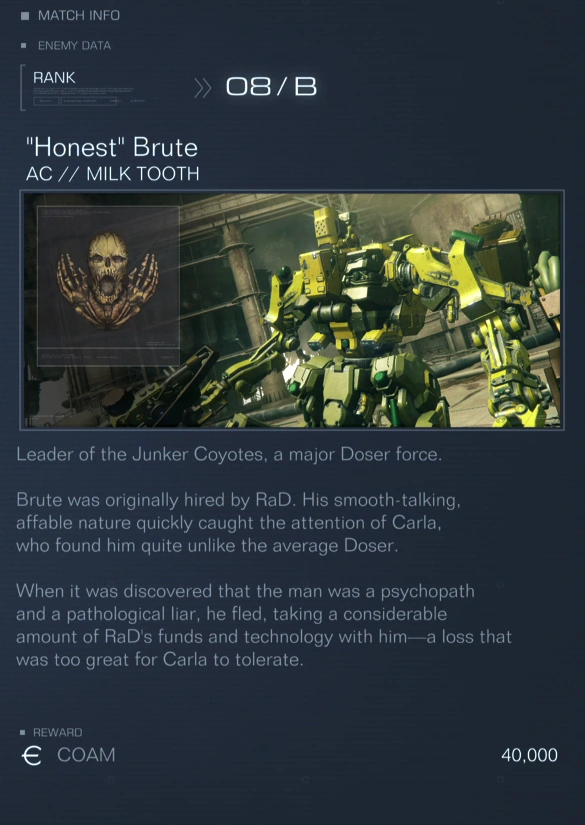 "Honest" Brute | Armored Core Wiki | Fandom