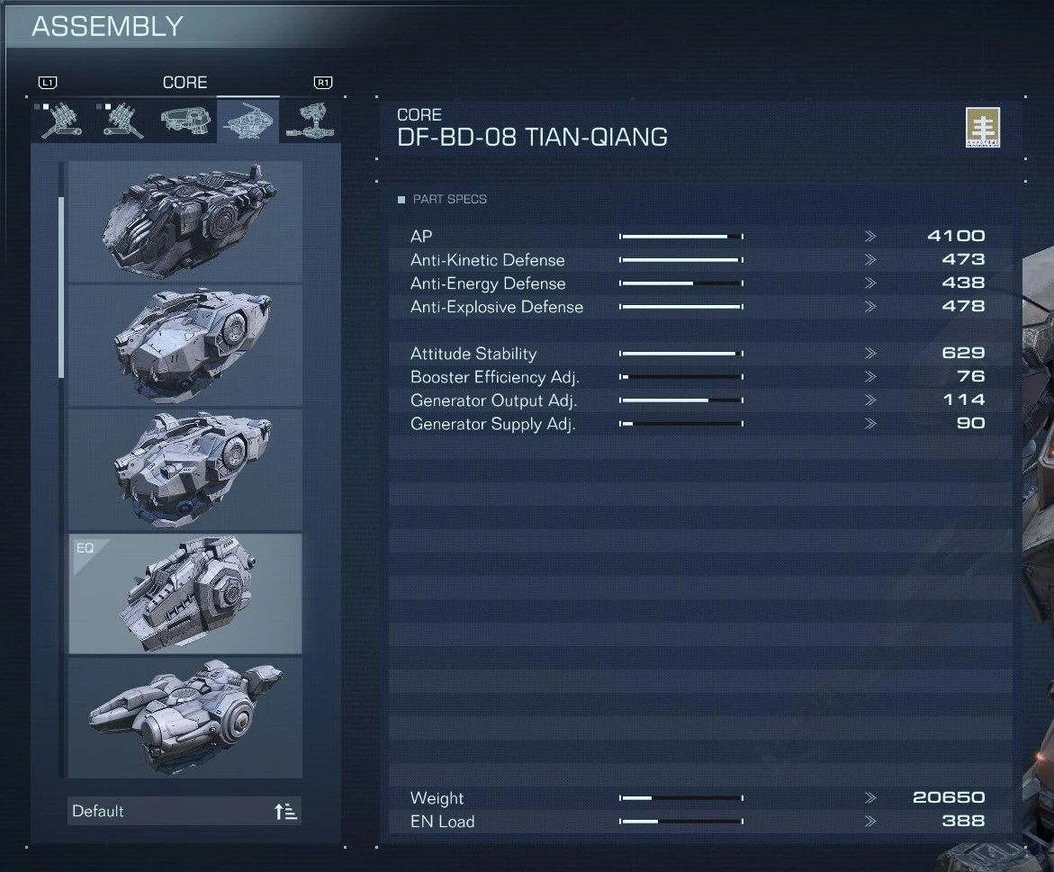 DF-BD-08 TIAN-QIANG | Armored Core Wiki | Fandom