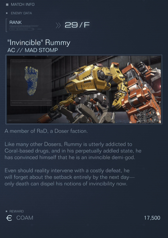 "Invincible" Rummy | Armored Core Wiki | Fandom