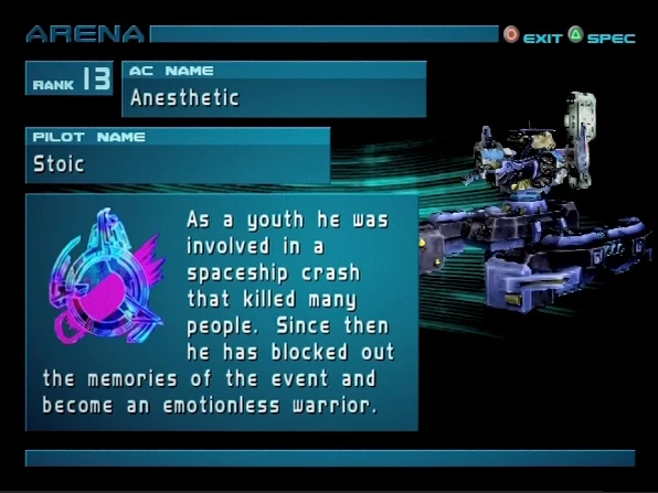 Stoic | Armored Core Wiki | Fandom