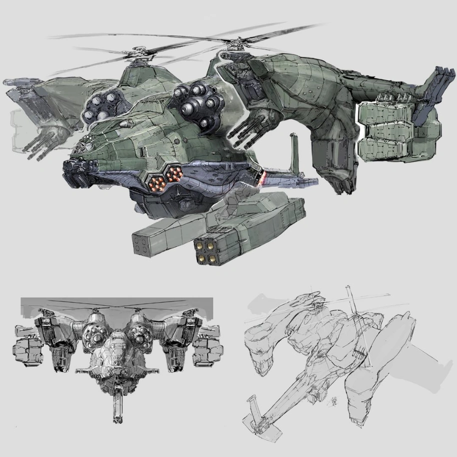 AH12: HC HELICOPTER | Armored Core Wiki | Fandom