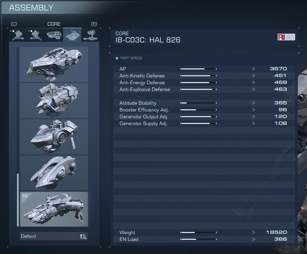 IB-C03C: HAL 826 | Armored Core Wiki | Fandom