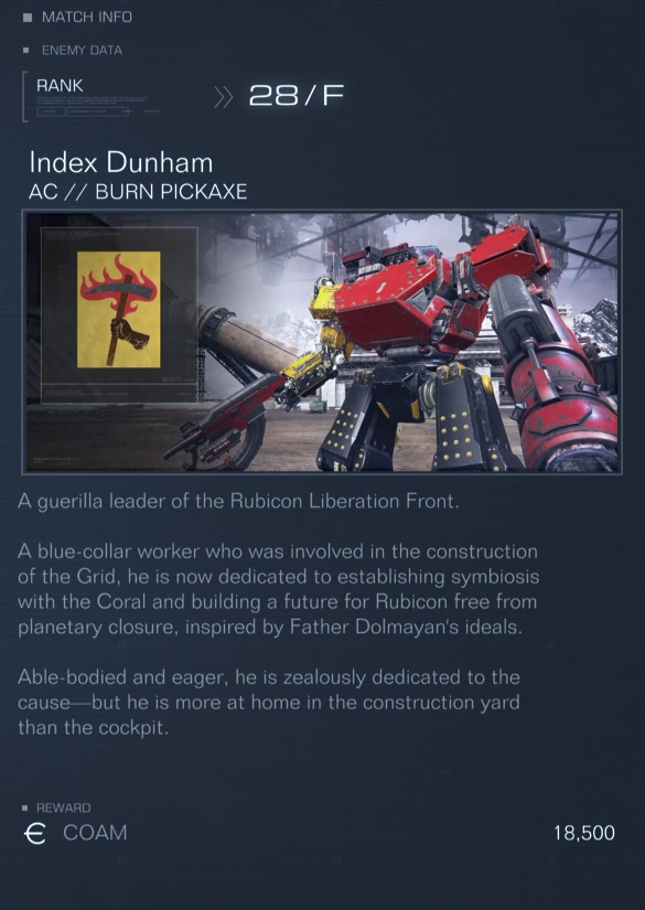 Index Dunham | Armored Core Wiki | Fandom