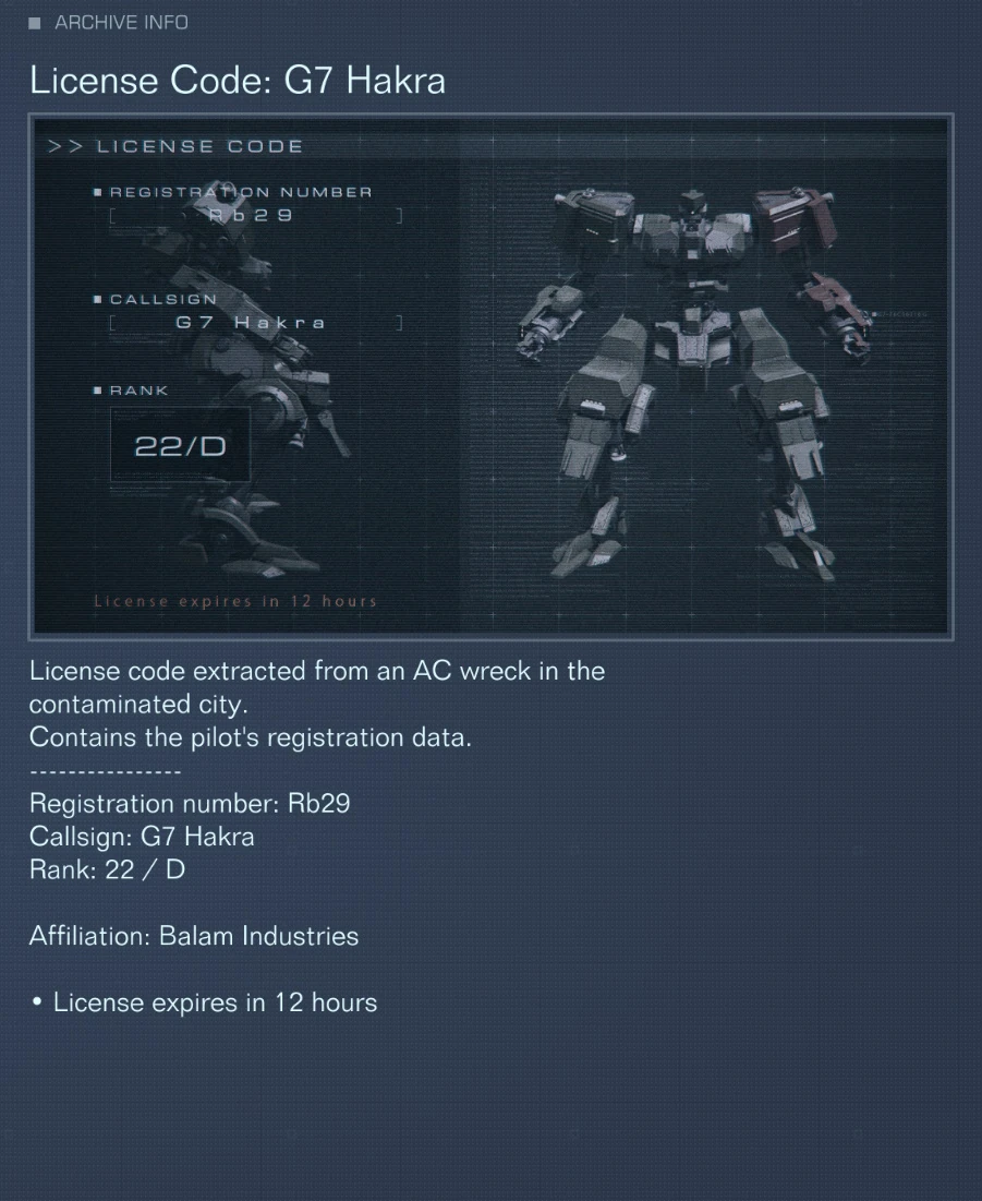 G7 Hakra | Armored Core Wiki | Fandom