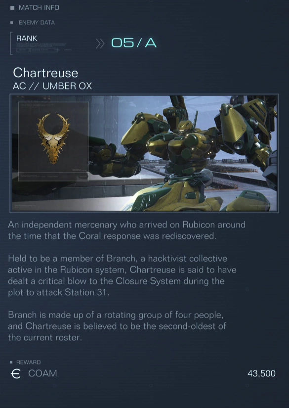 Chartreuse | Armored Core Wiki | Fandom