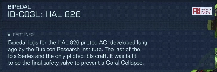 IB-C03L: HAL 826 | Armored Core Wiki | Fandom