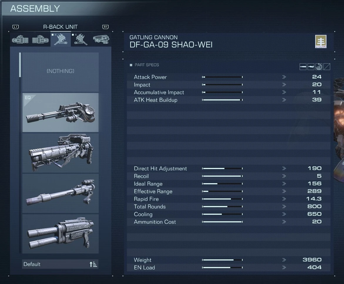DF-GA-09 SHAO-WEI | Armored Core Wiki | Fandom