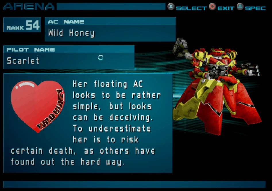 Scarlet | Armored Core Wiki | Fandom