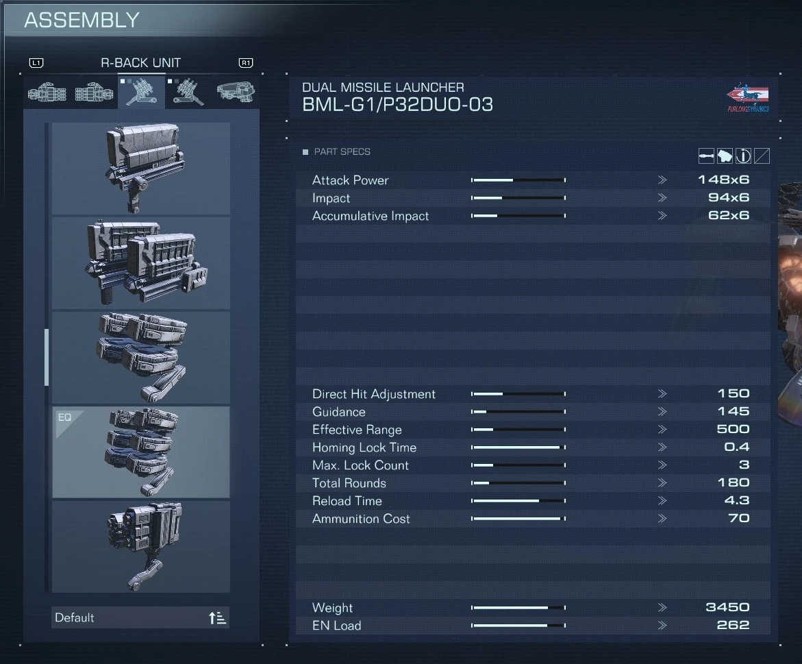 BML-G1/P32DUO-03 | Armored Core Wiki | Fandom