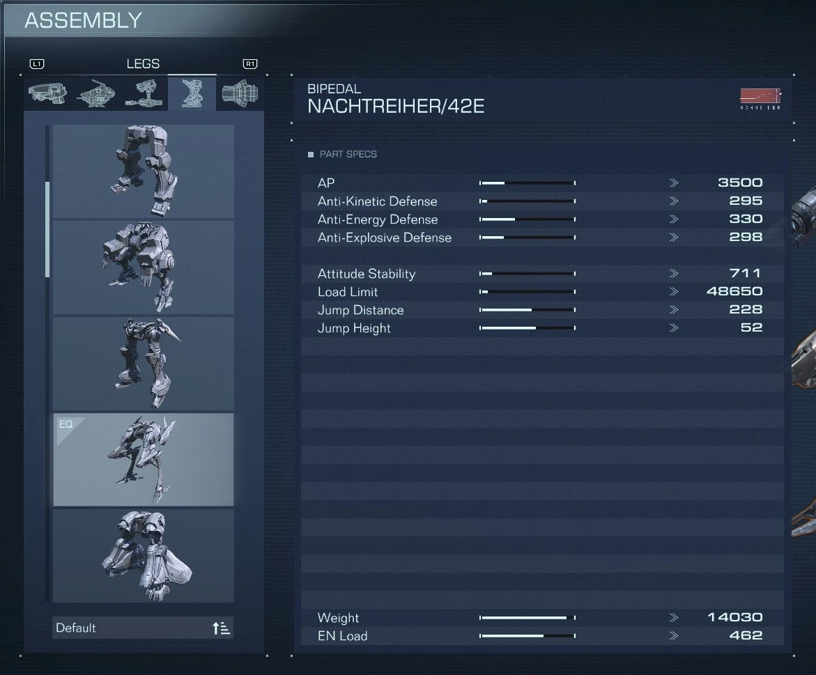 NACHTREIHER/42E | Armored Core Wiki | Fandom