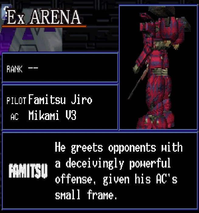 Famitsu Jiro | Armored Core Wiki | Fandom