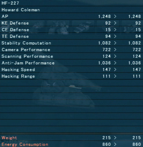 HF-227 Howard Coleman | Armored Core Wiki | Fandom