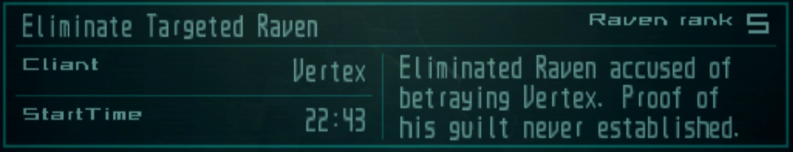 Eliminate Targeted Raven | Armored Core Wiki | Fandom