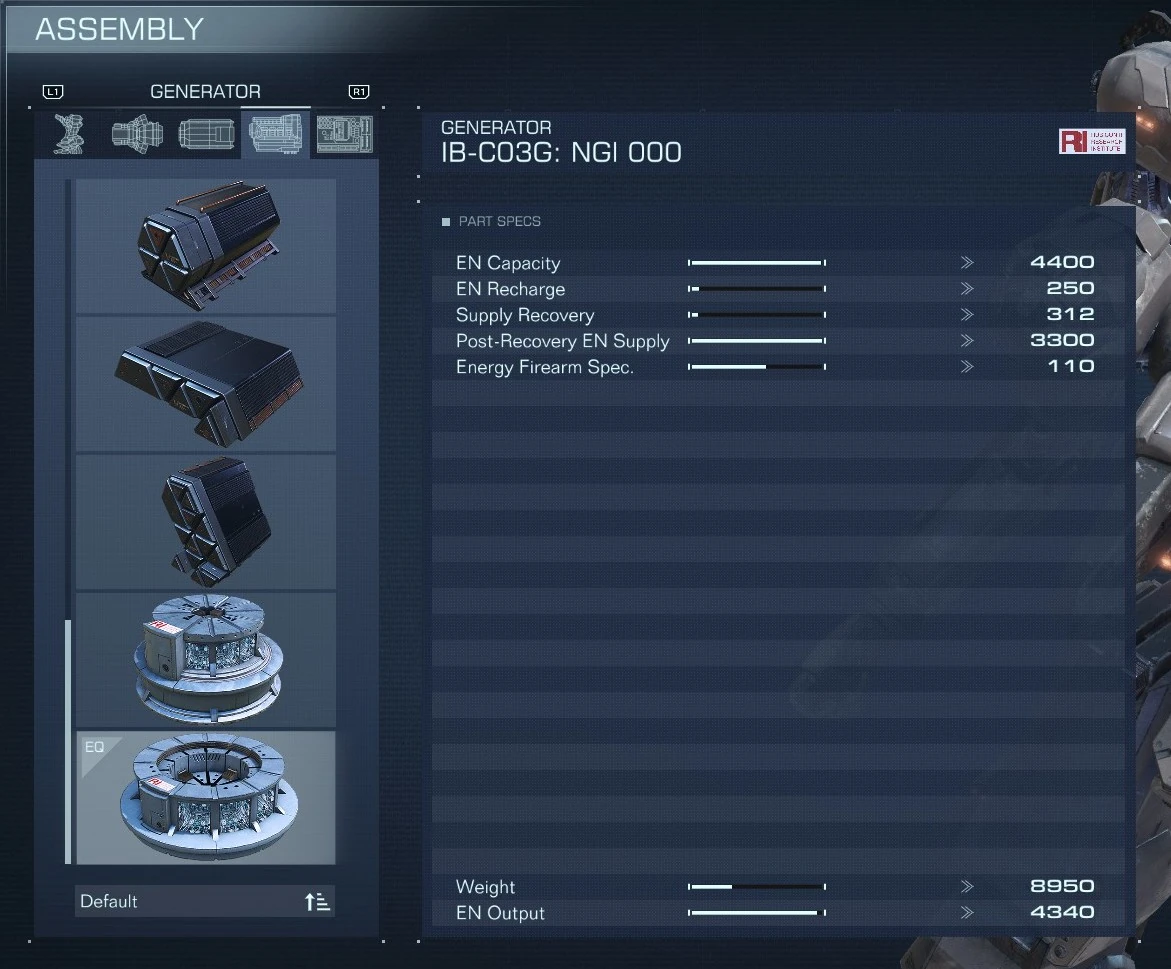 IB-C03G: NGI 000 | Armored Core Wiki | Fandom