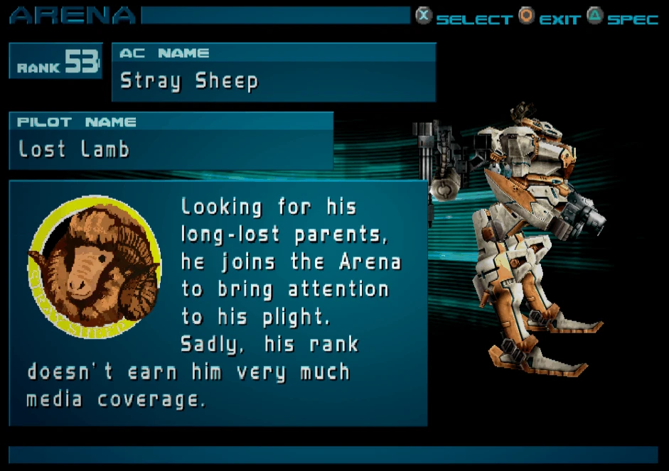Lost Lamb | Armored Core Wiki | Fandom