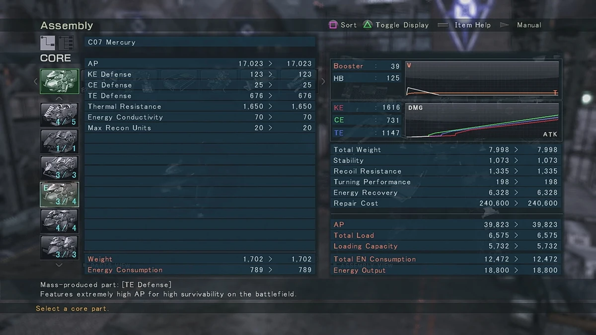 C07 Mercury | Armored Core Wiki | Fandom