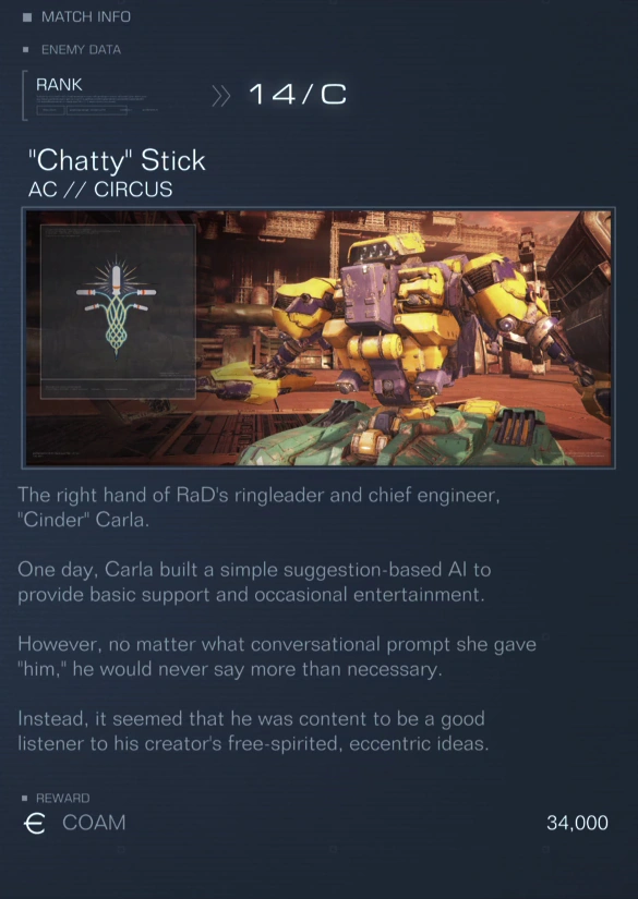 "Chatty" Stick | Armored Core Wiki | Fandom