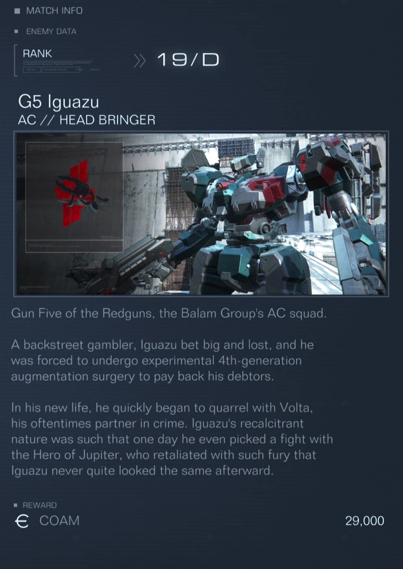 G5 Iguazu | Armored Core Wiki | Fandom