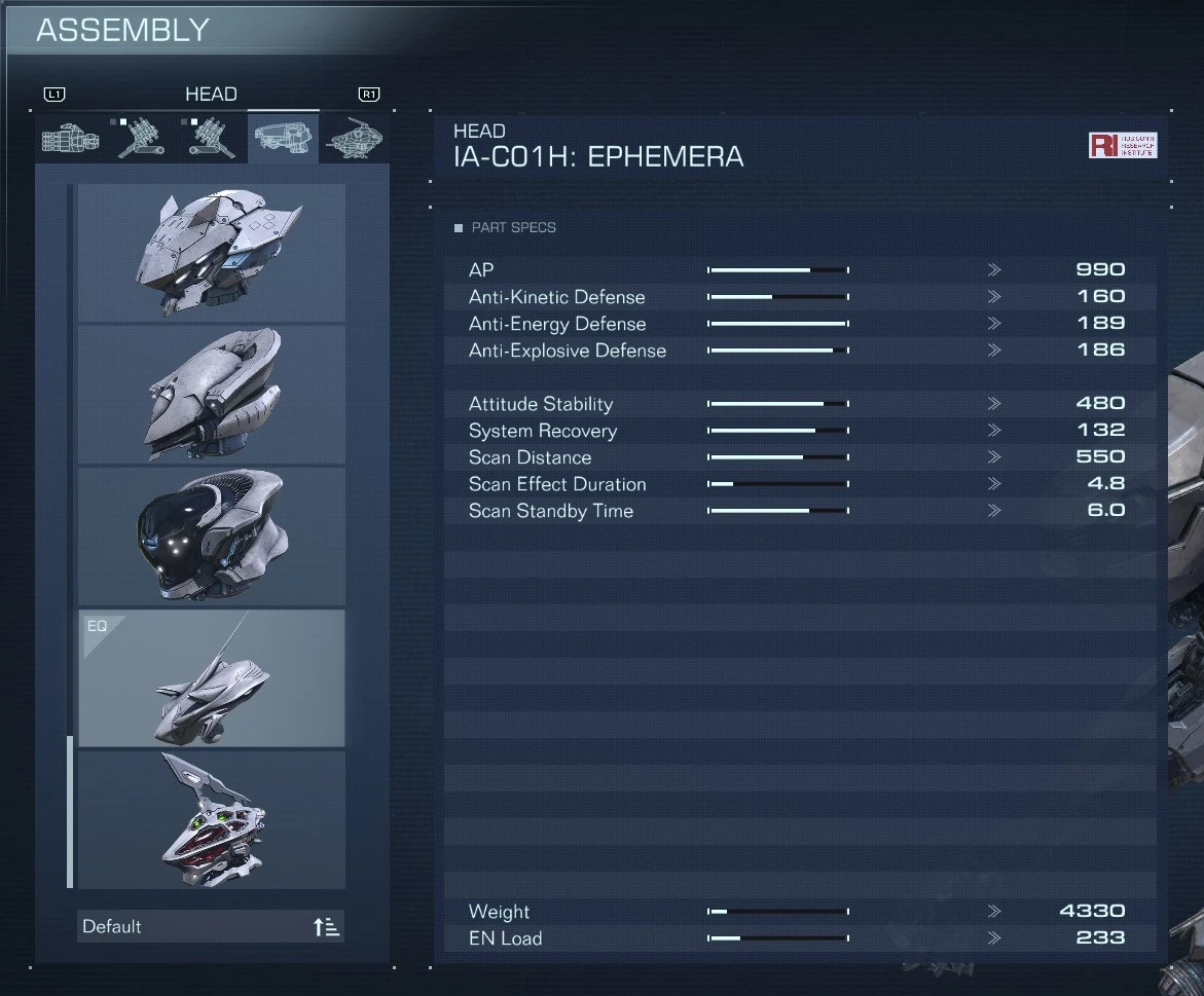 Ia C01h Ephemera Armored Core Wiki Fandom