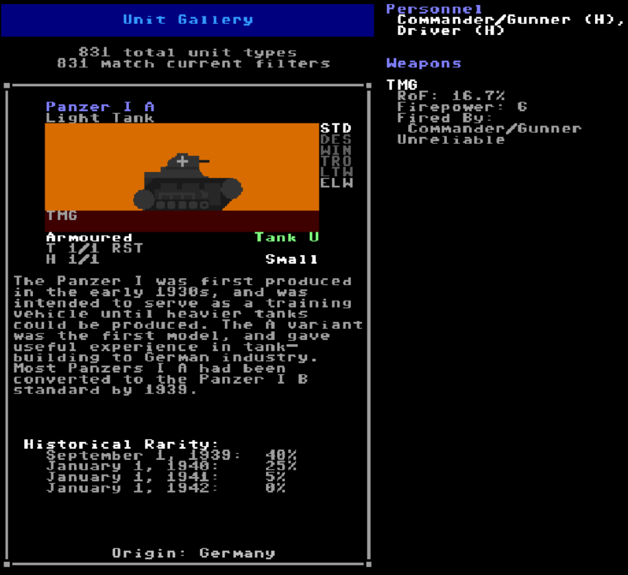 Panzer I A | Armoured Commander II Wiki | Fandom