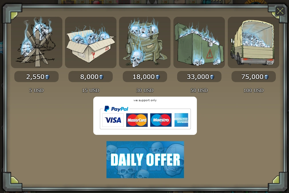 Skulls | Army Clicker Wiki | Fandom