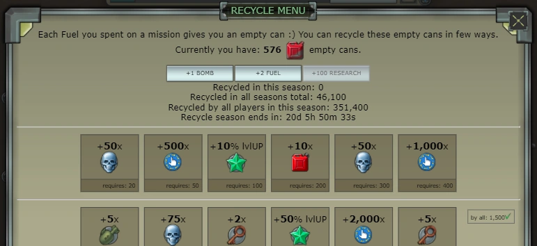 Recycling | Army Clicker Wiki | Fandom