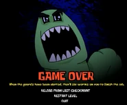 Gameover Screen | Around The Clock At Bikini Bottom Wiki | Fandom